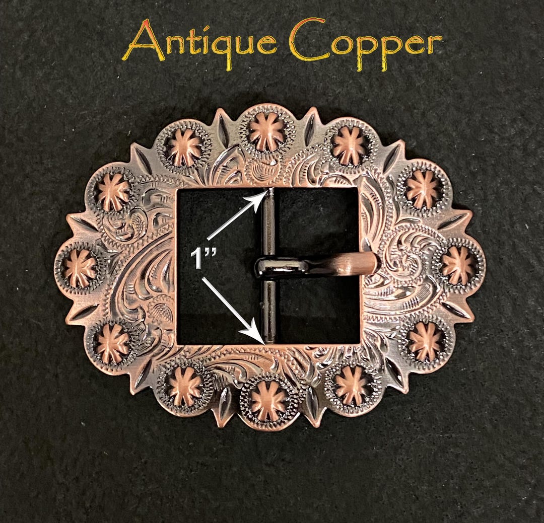 Bridle Cart Buckle 1" = 25 Mm Wide Leather Rodeo Oval Berry (5 ...