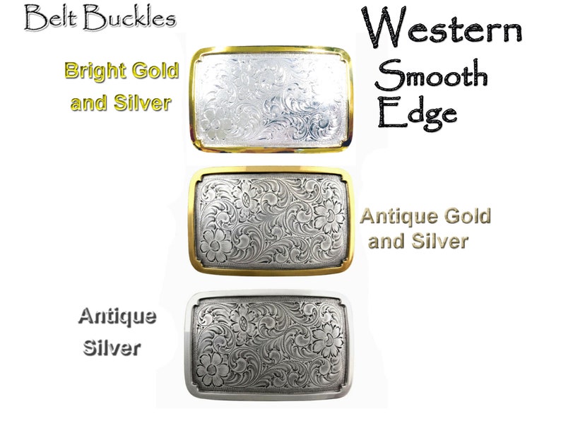 Western Style Smooth Edge Cowboy Cowgirl Buckles Fits: 1-1/2" New - Etsy