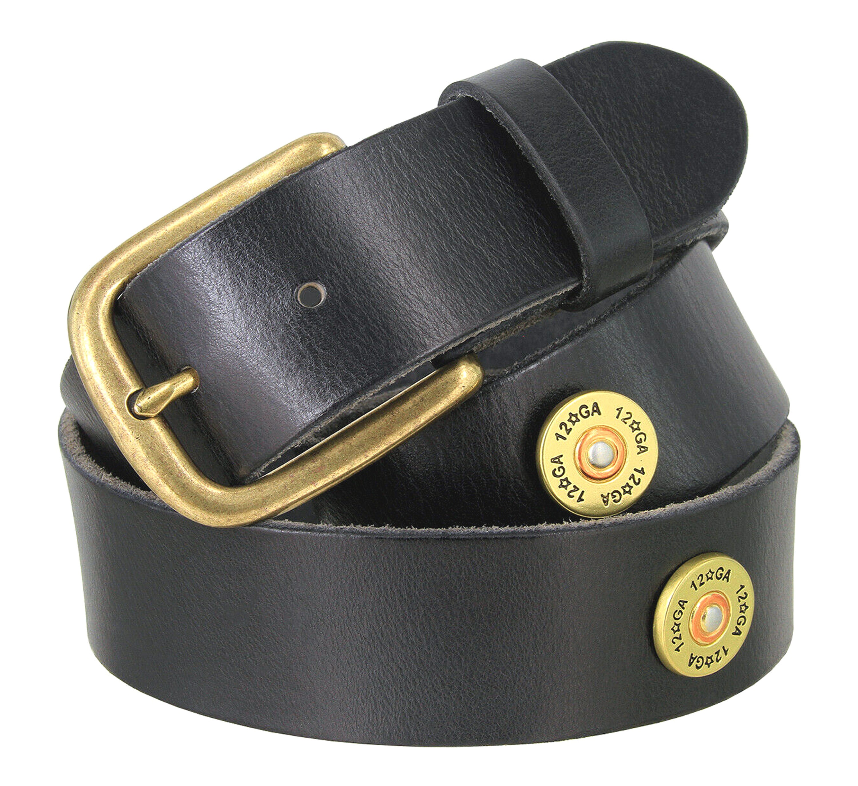 Shotgun Shell Full Grain Leather Casual Vintage Belt With - Etsy