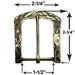 Engraved Oval Center Bar Buckle Fits 1-1/2" Wide Belts Single Pronged ...