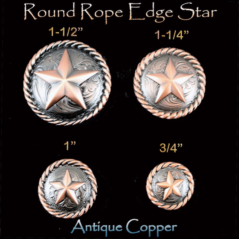 Round Conchos - Etsy