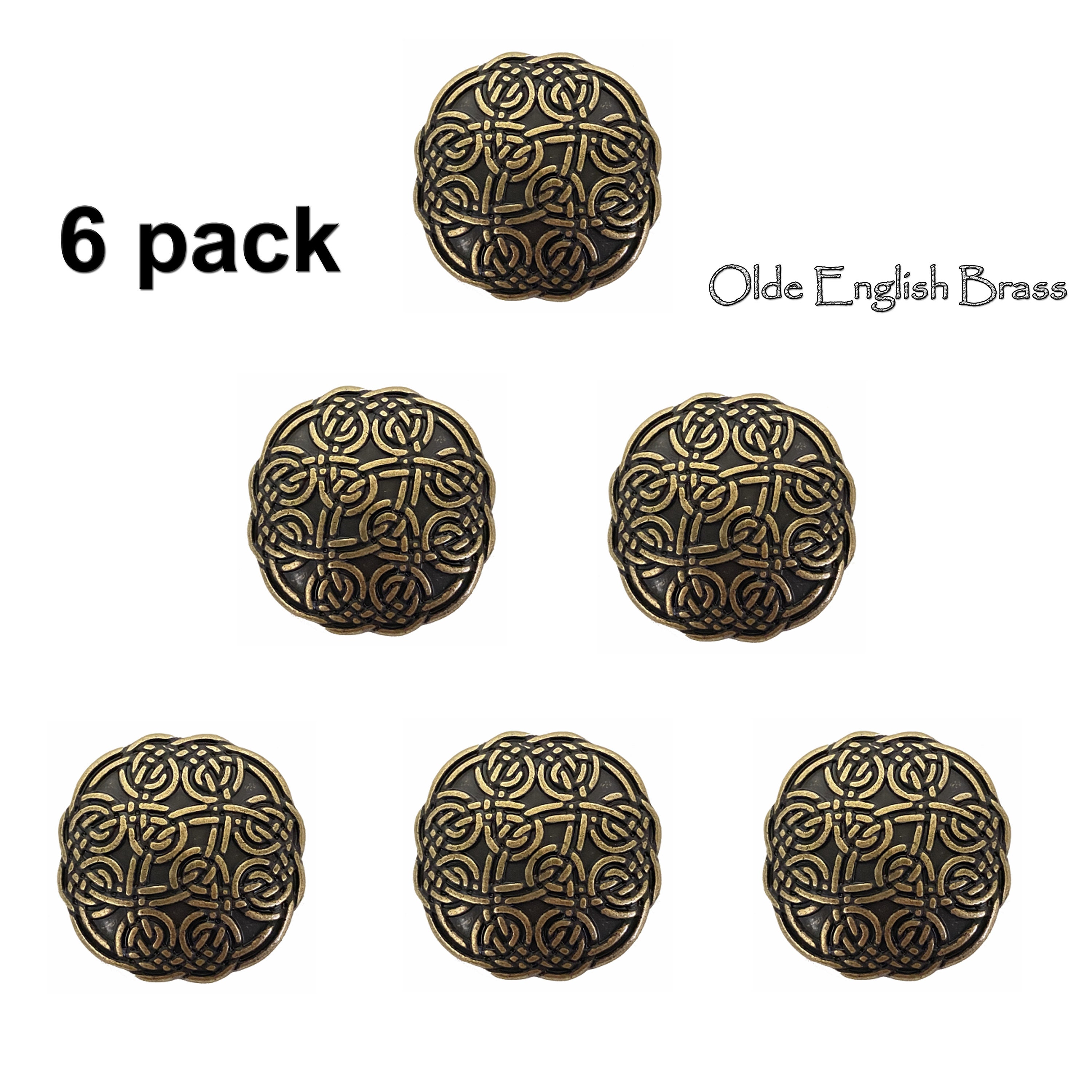 Celtic Concho Lot of 6 PCS 2 Finishes antique Silver or Old - Etsy