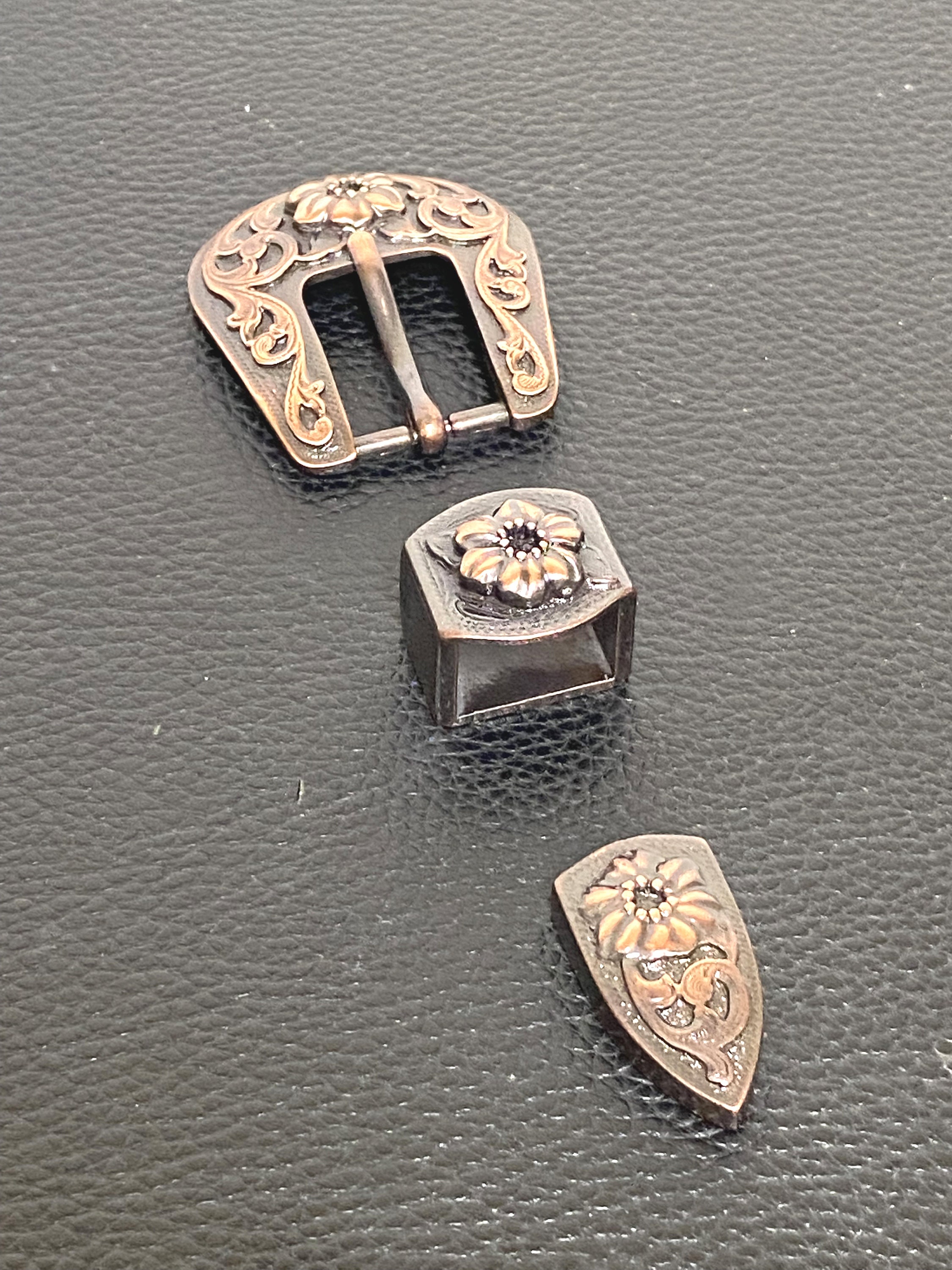 Western 3-D Floral Engraved Hand Polished Belt Buckle Set Fits - Etsy