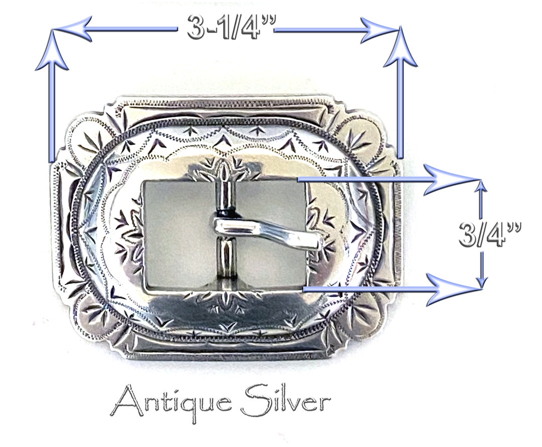 Western Engraved Center Bar Cart / Headstall Bridle Buckle 2 Color ...