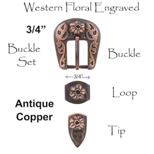 3/4 Inch Western Belt Buckle Set - Etsy