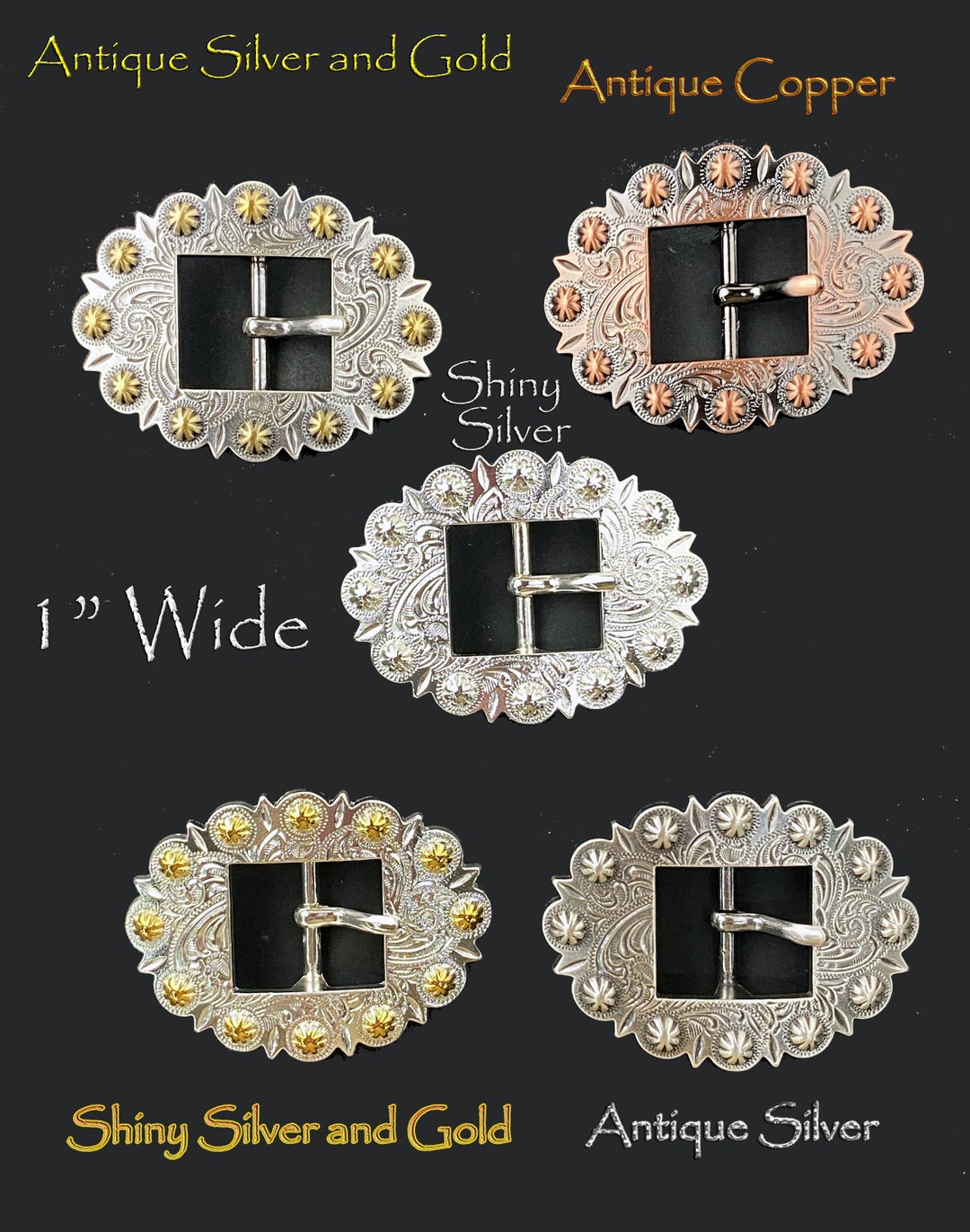 Bridle Cart Buckle 1 25 Mm Wide Leather Rodeo Oval Berry 5 Finishes - Etsy