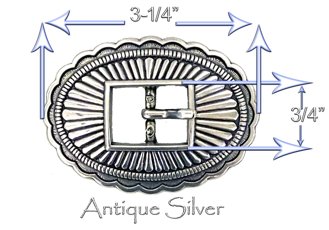 Western Engraved Center Bar Cart / Headstall Bridle Buckle 2 Color ...