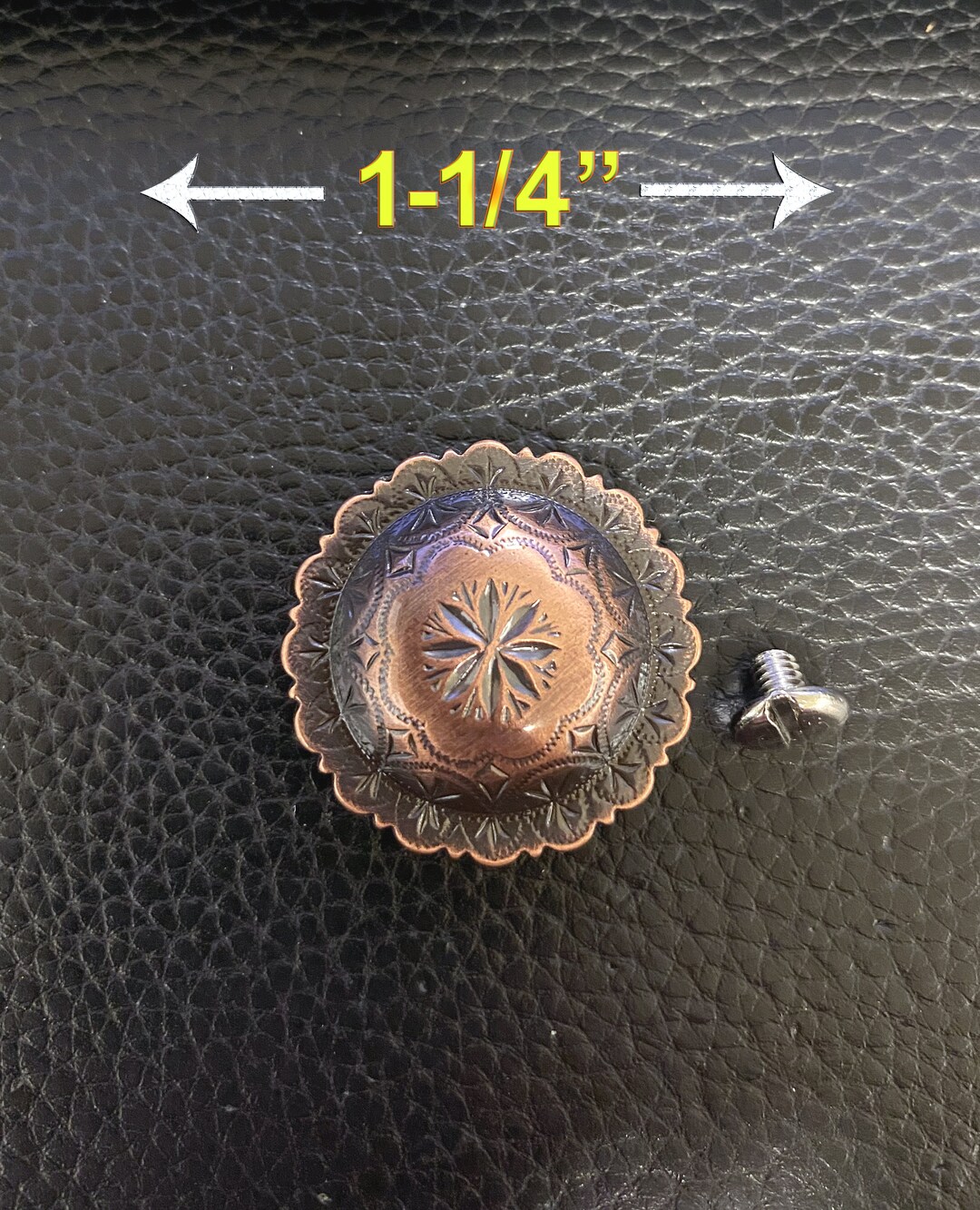 Antique Copper Windrose Conchos: Western Saddle & Leather Craft - 6pc-6 ...