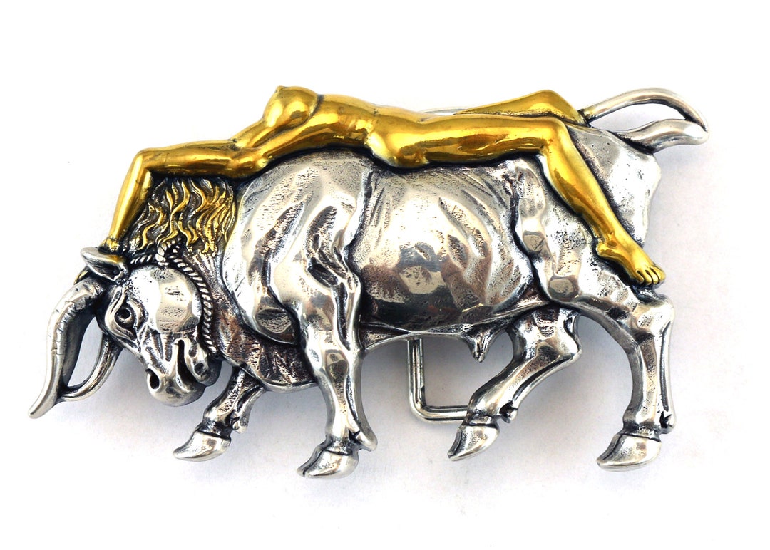 Bull Belt Buckle Bullfighter Artistic Longhorn Western 2 Colors NEW - Etsy