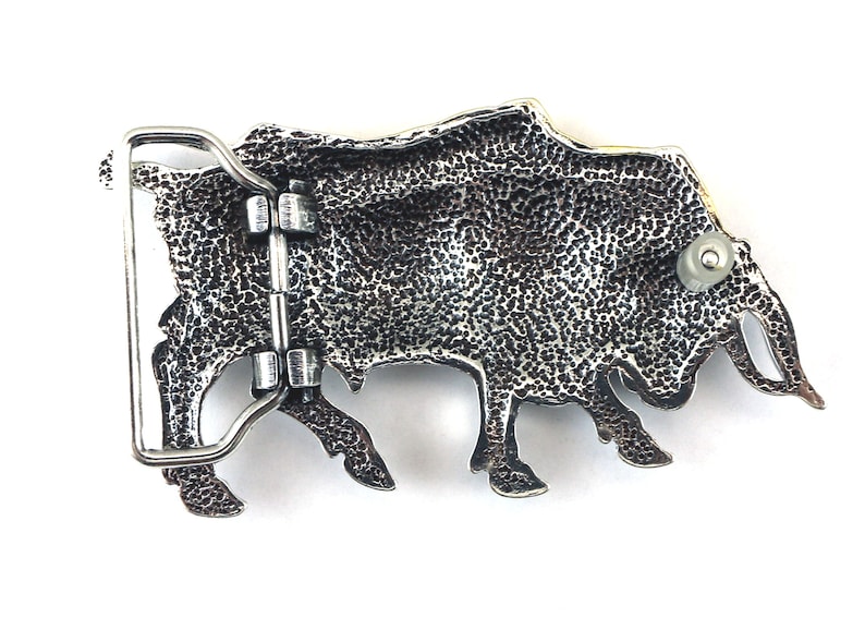 Bull Belt Buckle Bullfighter Artistic Longhorn Western 2 Colors NEW - Etsy