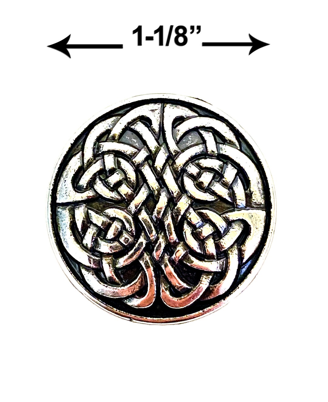 Celtic Concho Lot of 6 PCS 2 Finishes-antique Silver or -old English ...