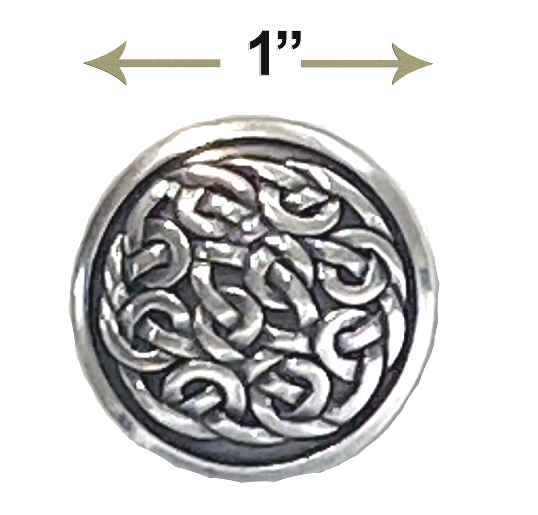 Celtic Concho Lot of 6 PCS 3 Finishes: -antique Silver or Old English ...