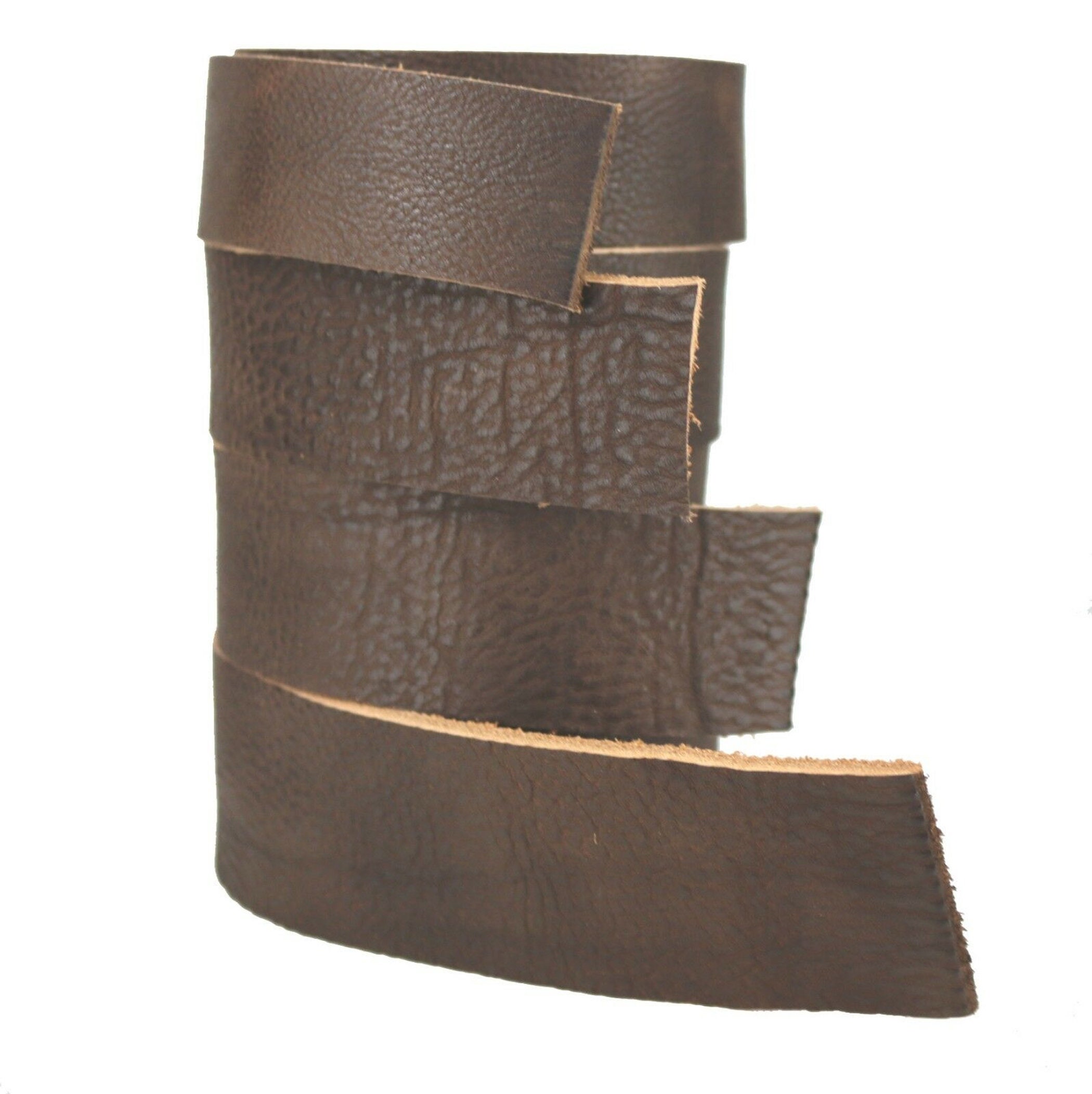 NATURAL BULLHIDE LEATHER Strips, 50"+ Long 4 Widths - Brown - Etsy