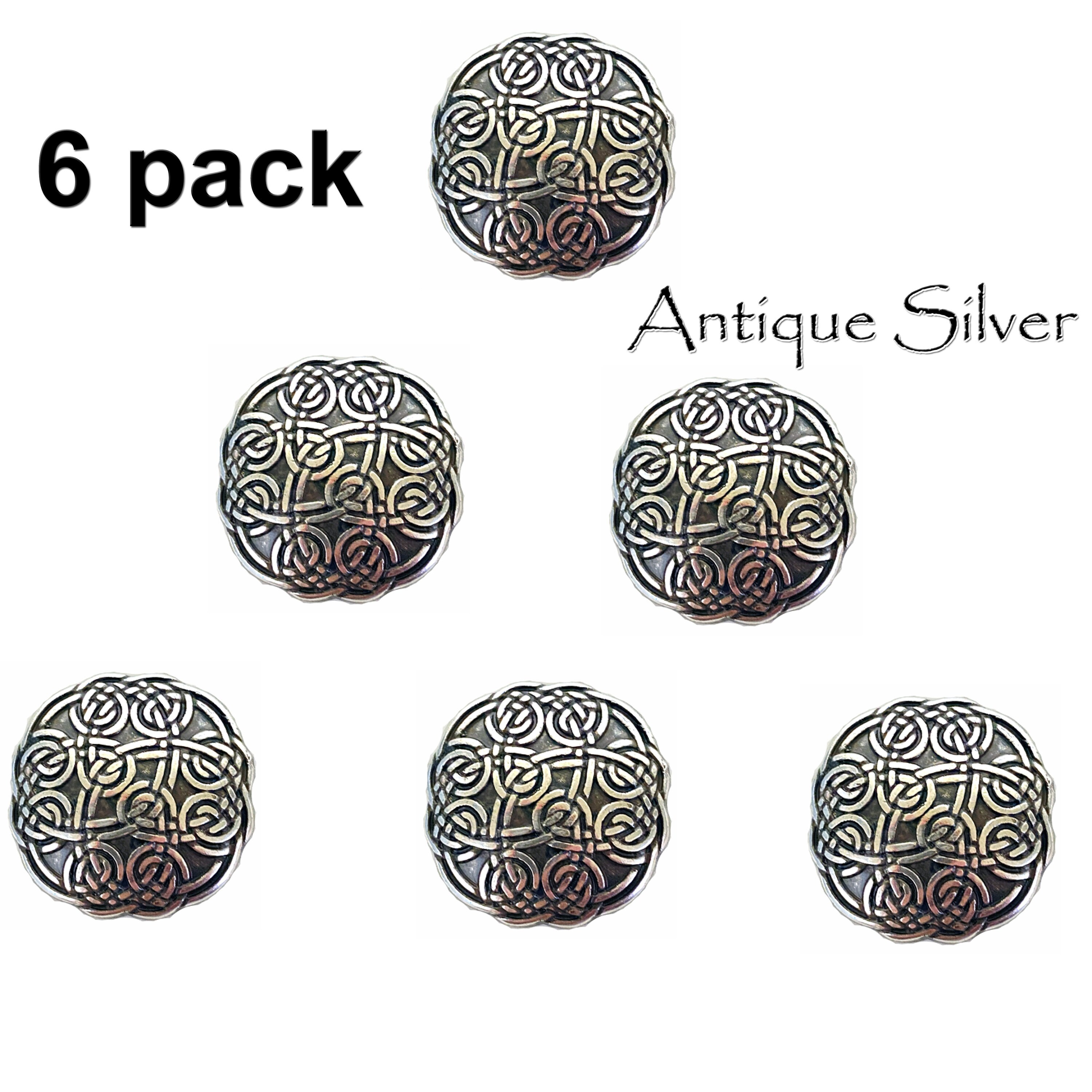 Celtic Concho Lot of 6 PCS 2 Finishes antique Silver or Old - Etsy