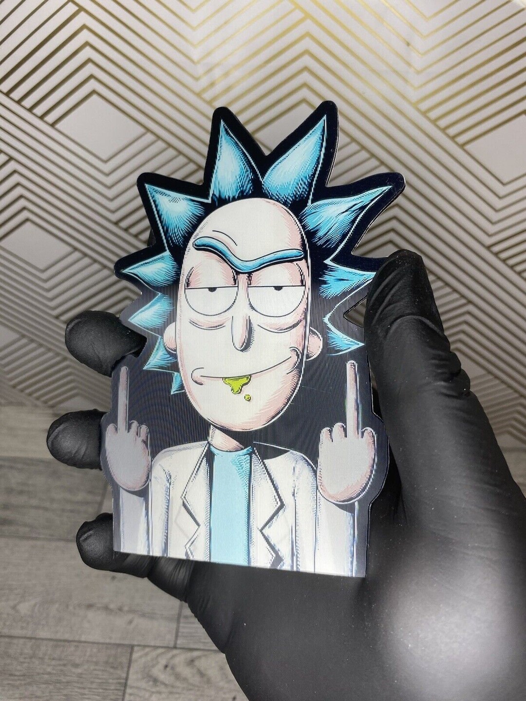 Rick and Morty Rick Sanchez 3D Lenticular Motion Car Sticker Decal ...