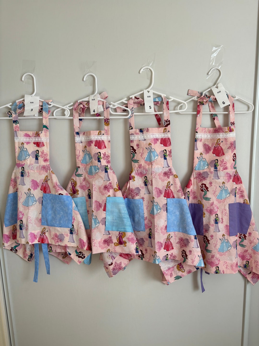 Girls Disney Princess Apron - Etsy