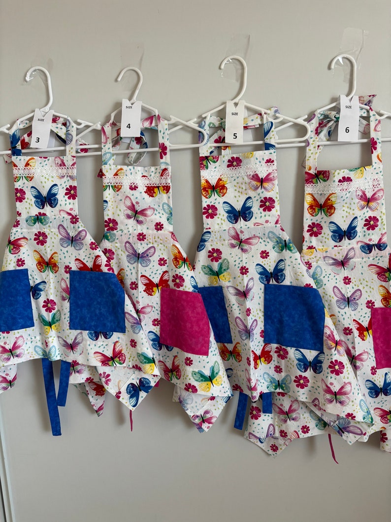 Girls Butterly Apron - Etsy
