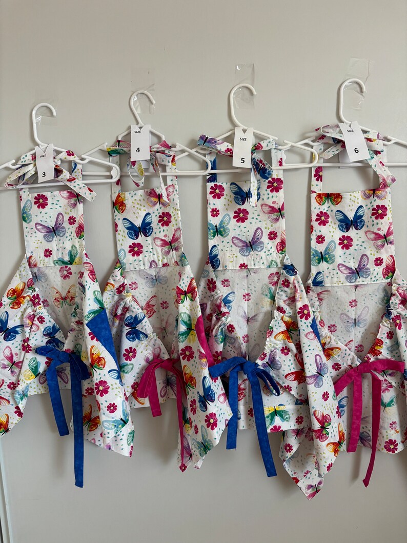 Girls Butterly Apron - Etsy