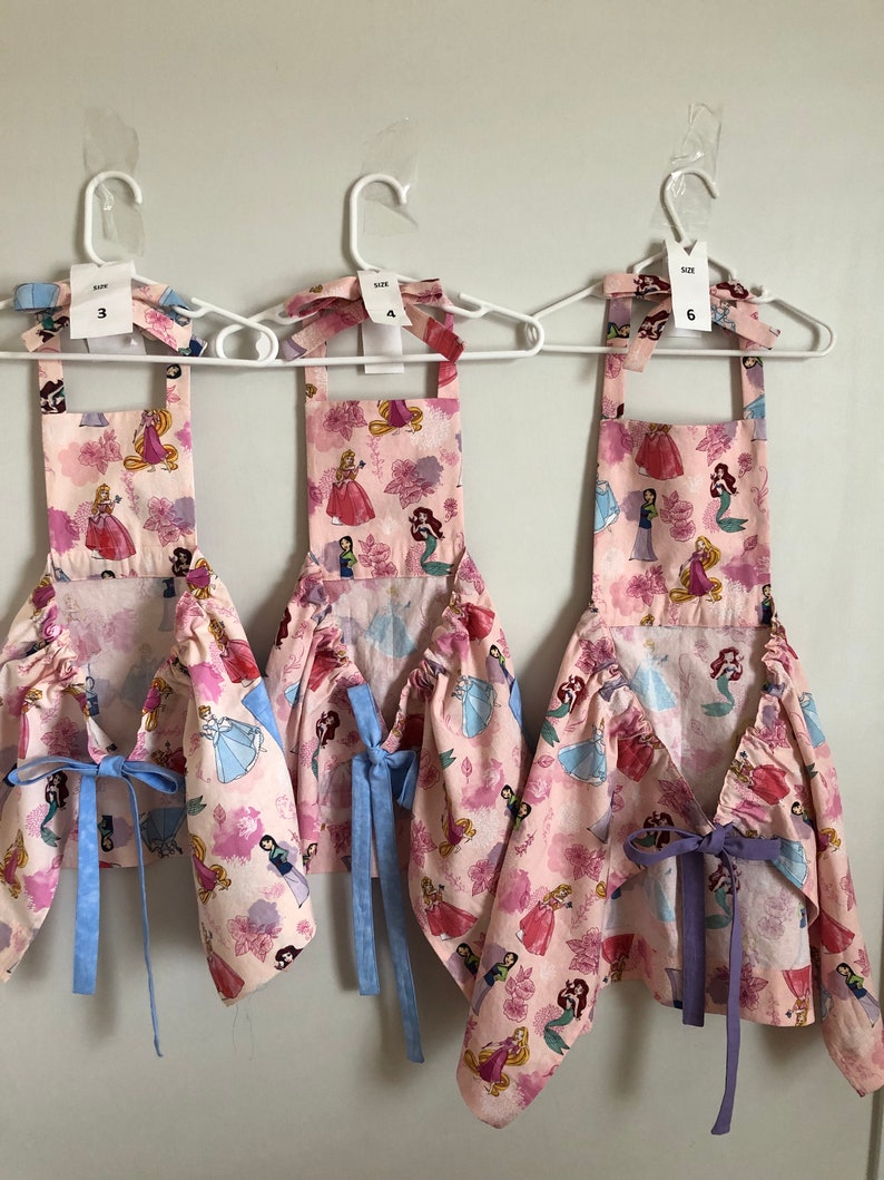 Girls Disney Princess Apron - Etsy