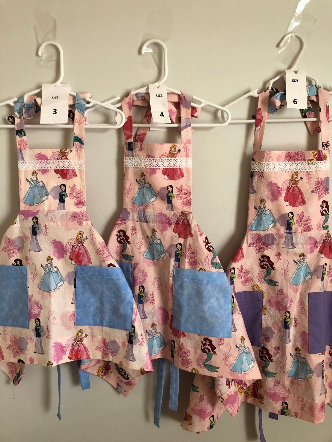 Girls Disney Princess Apron - Etsy