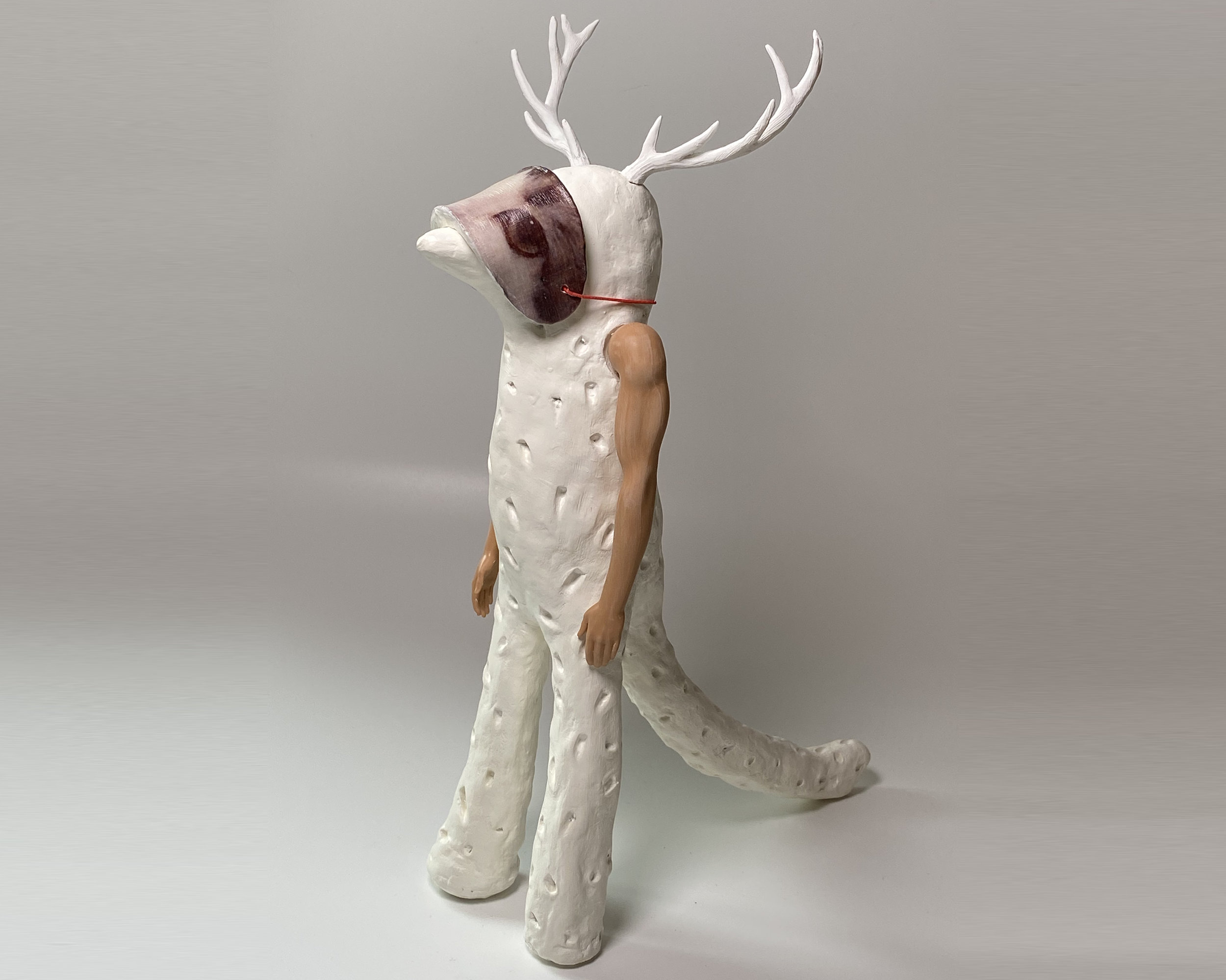 Boy/Bird Hybrid Quirky Clay Sculpture Sculpture Art Objects etna.com.pe