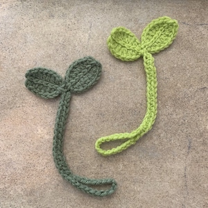 PDF DOWNLOAD Crochet Sprout Cable Tie and Bookmark Pattern / Crochet ...