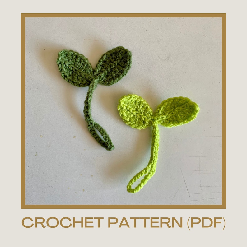 PDF DOWNLOAD Crochet Sprout Cable Tie and Bookmark Pattern / Crochet ...