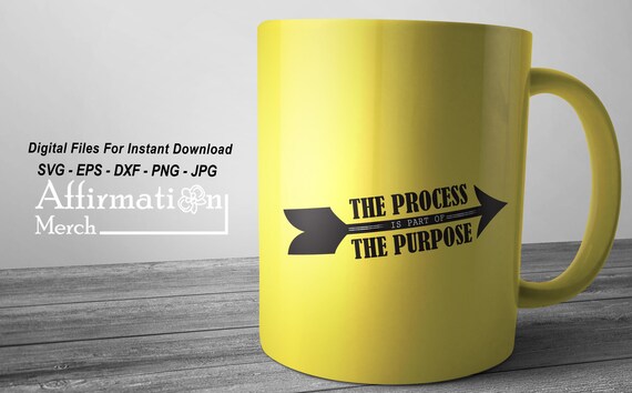 Positive Affirmation Design the Process is Part of the - Etsy