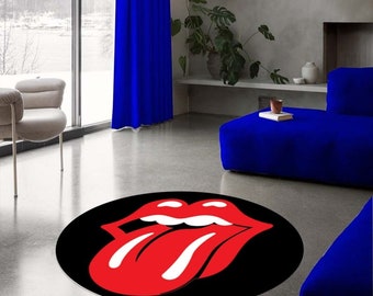 Rolling Stones Rug - Etsy
