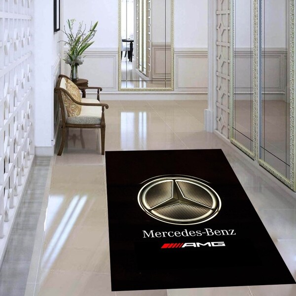 Mercedes Benz Living Room Rug - Etsy