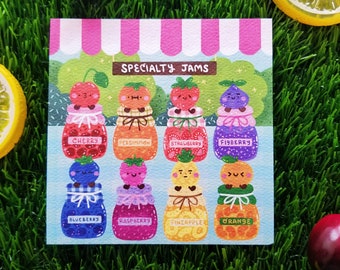 Fruit Jam Stickers - Etsy