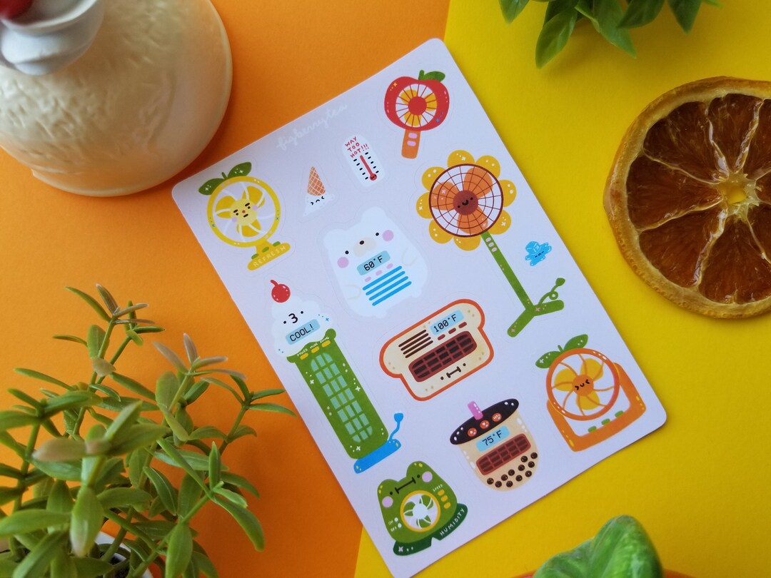 Fan Sticker Sheet Daily Life Stickers Cute Bujo Stickers Planner ...