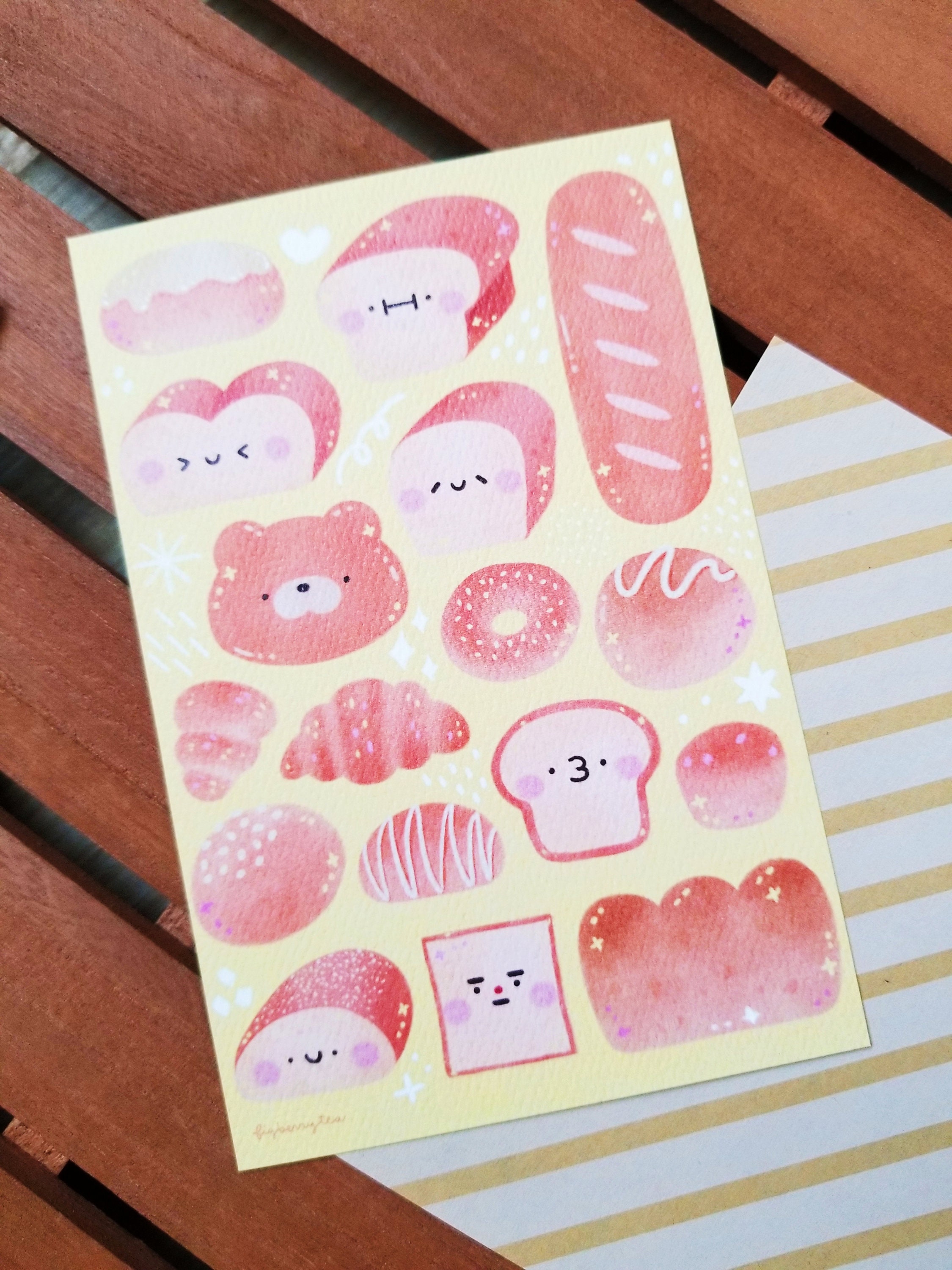 Bread Art Print Cute Art Print Kawaii Art Print - Etsy