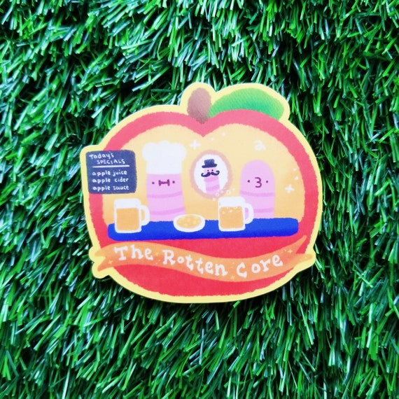 The Rotten Core Matte Vinyl Sticker Kawaii Tavern Sticker - Etsy