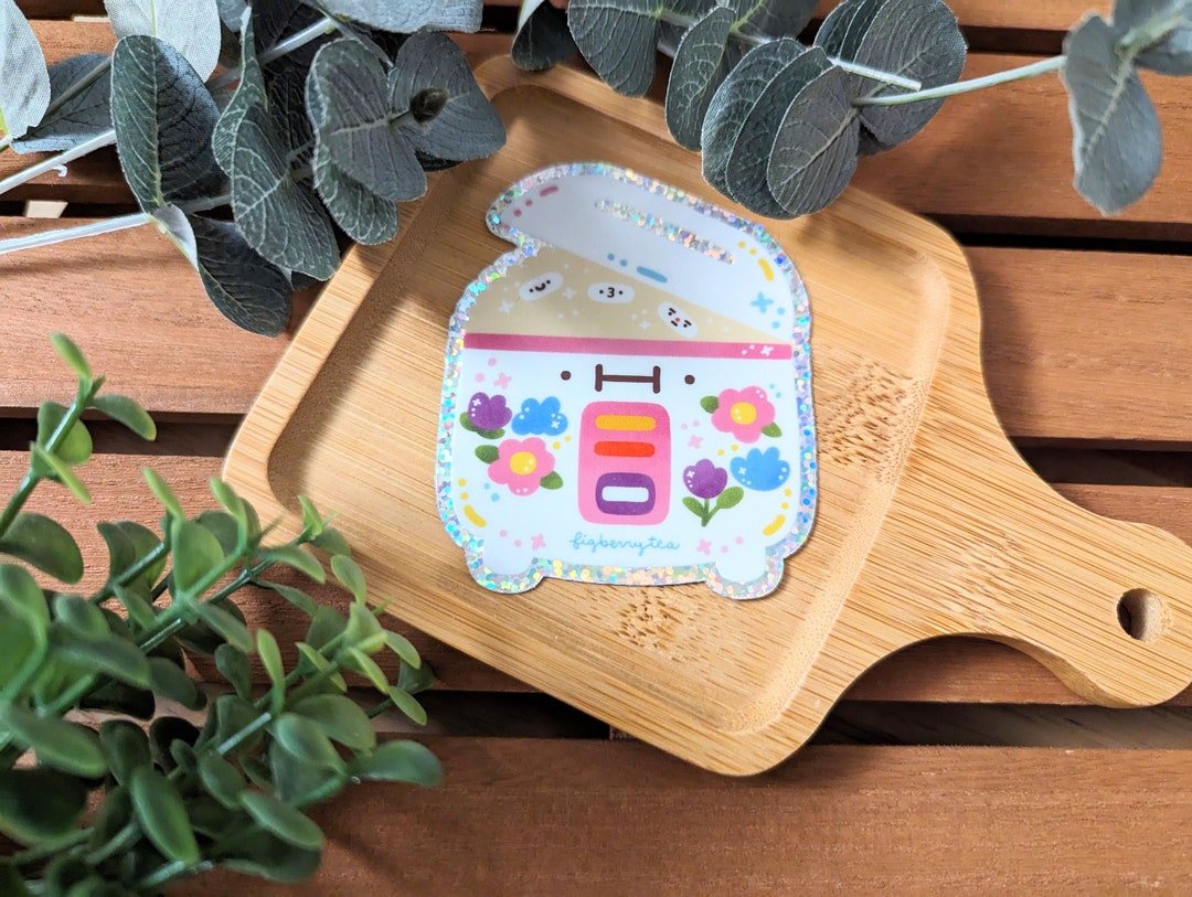 Rice Cooker Glossy Glitter Vinyl Sticker | Kawaii Vinyl Sticker ...