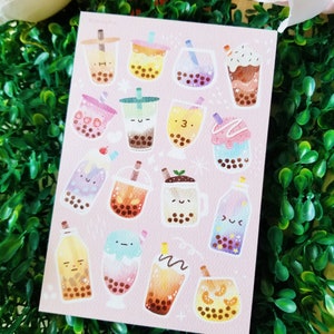 Boba Art Print Cute Art Print Kawaii Art Print Illustrated Art Print ...