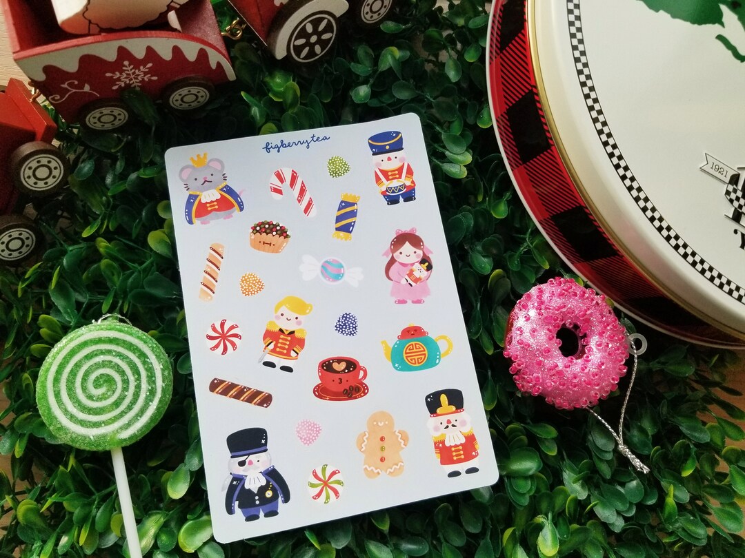Nutcracker Ballet Sticker Sheet | Seasonal Stickers - Cute Bujo ...
