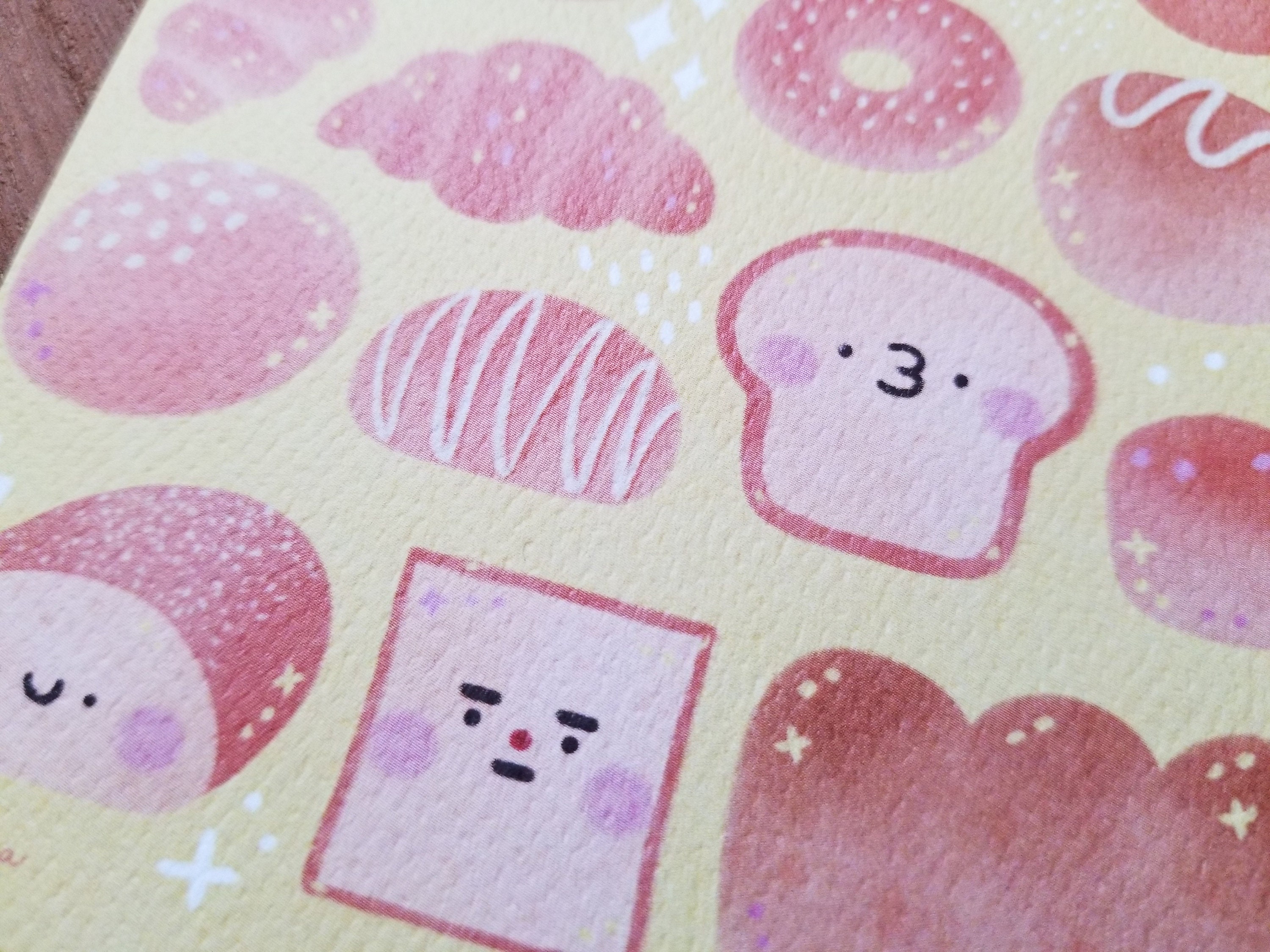 Bread Art Print Cute Art Print Kawaii Art Print - Etsy