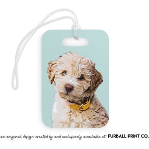 Custom LUGGAGE TAG Made From Pet Photo Dog Cat Luggage Label Suitcase ...