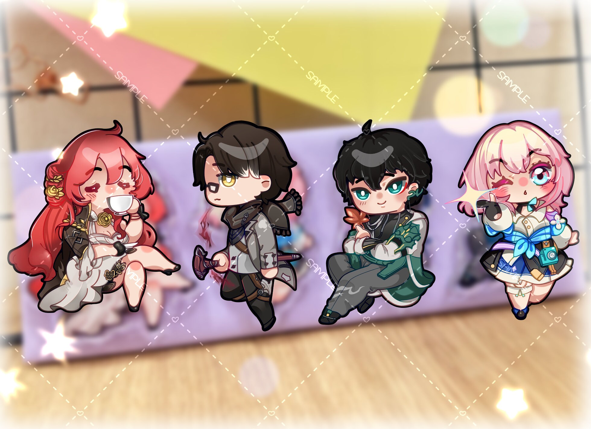 Honkai Star Rail Astral Express Crew Acrylic Pins - Etsy