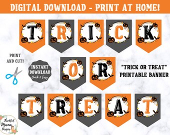 Printable Halloween Banner - Etsy