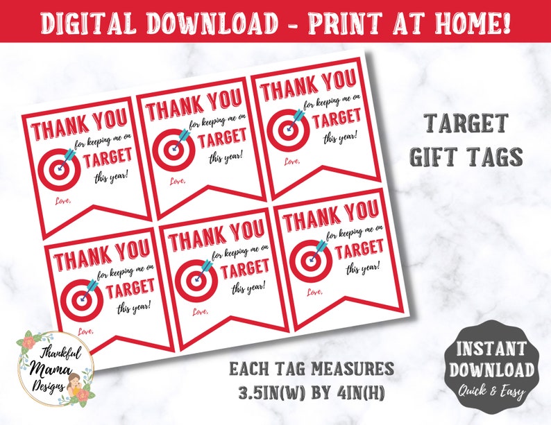 Target Gift Card Holder Thank You for Keeping Me on TARGET - Etsy