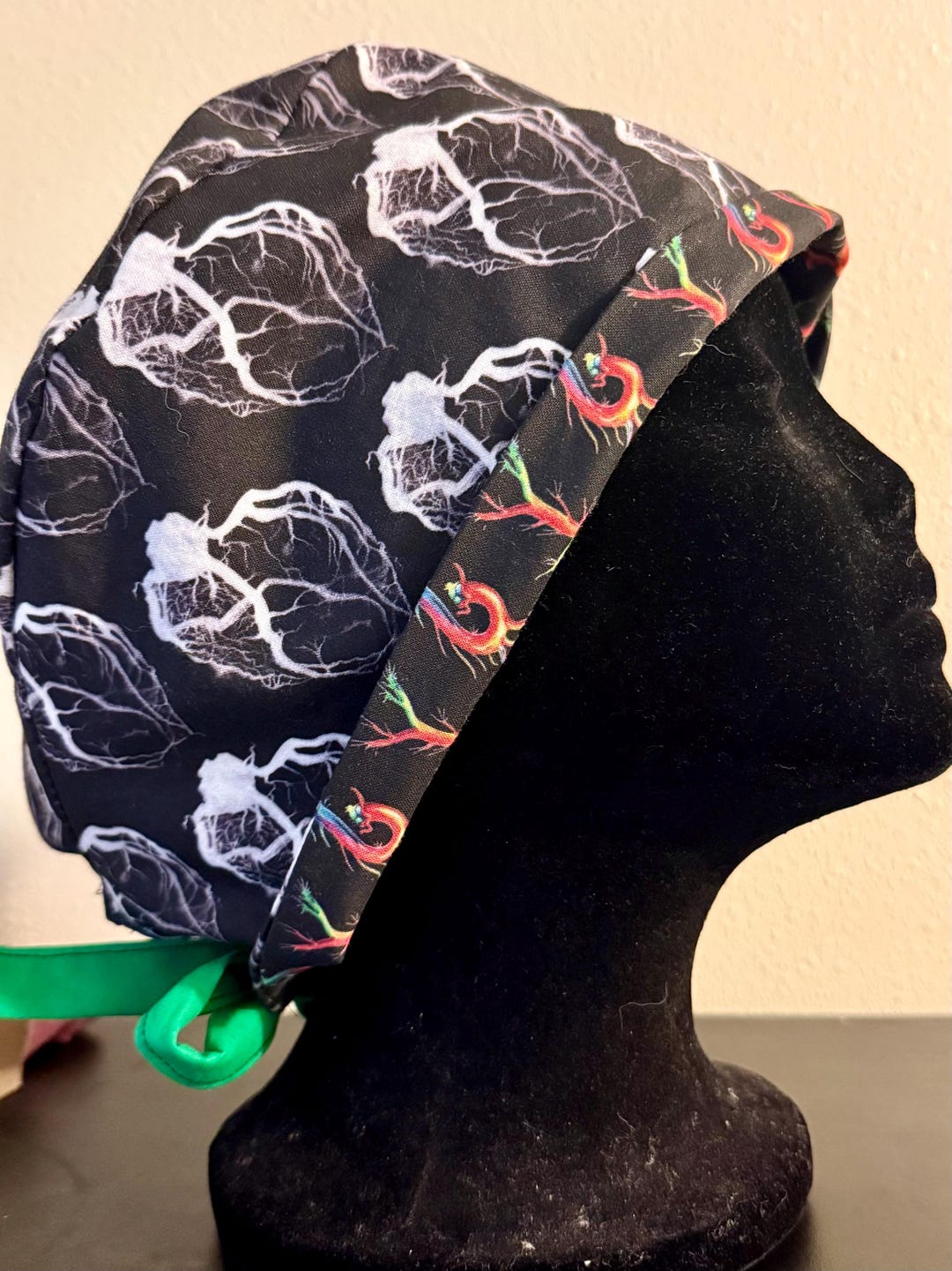 REVERSIBLE Women’s Pixie Scrub Cap, Customizable Two Pattern Surgical ...