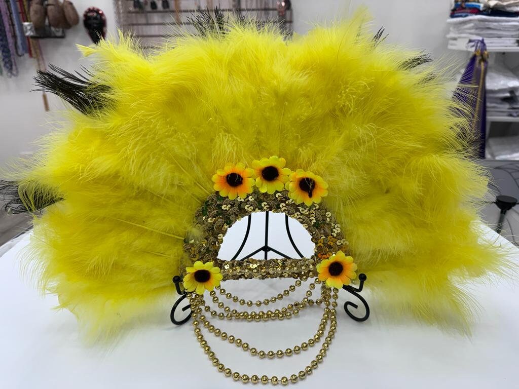 Abanico Oshun Yemaya or Oya Hand Fan - Etsy