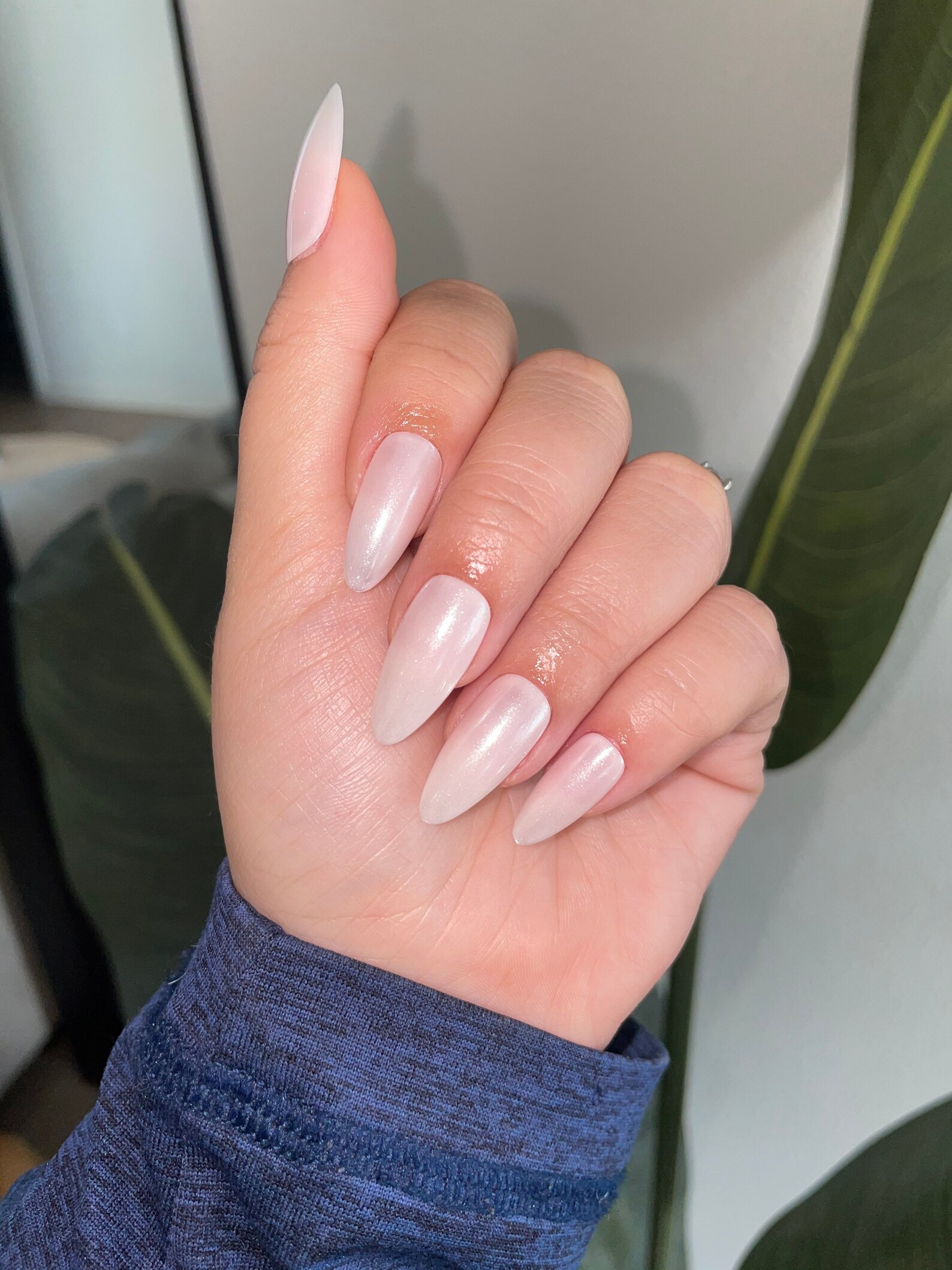 White Solid Chrome Press on Nails |chrome Nails - Etsy