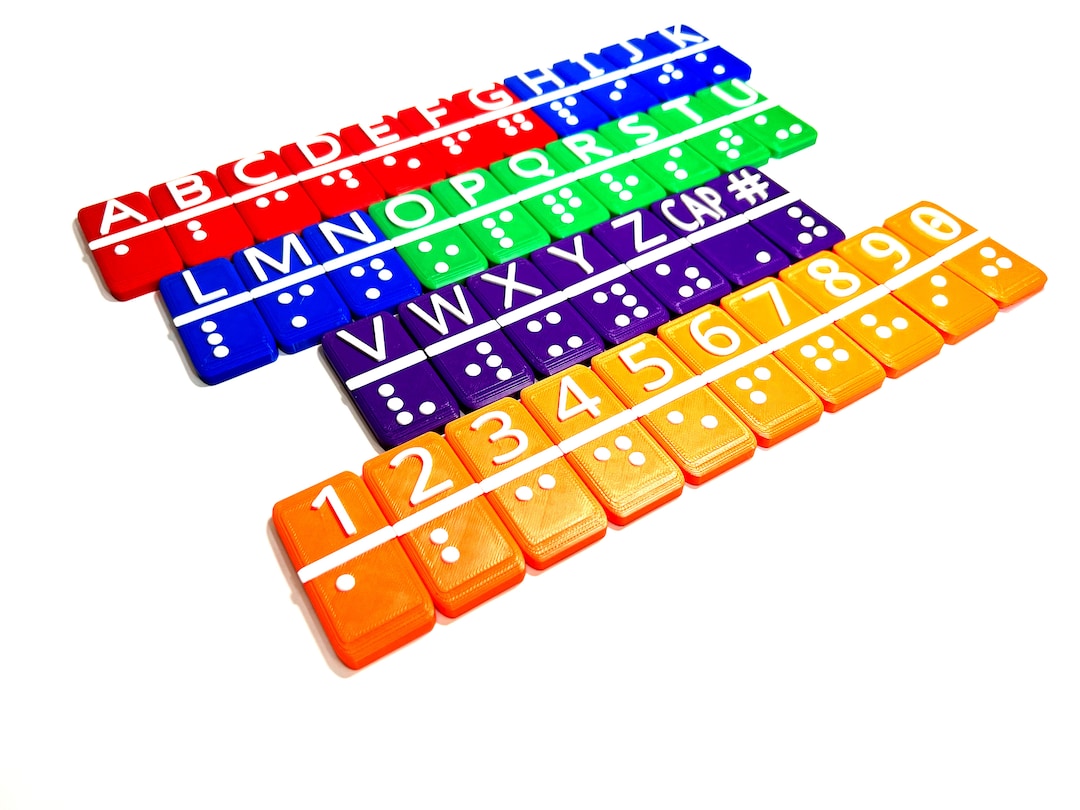 Medium Braille Alphabet and Number Tiles - Etsy