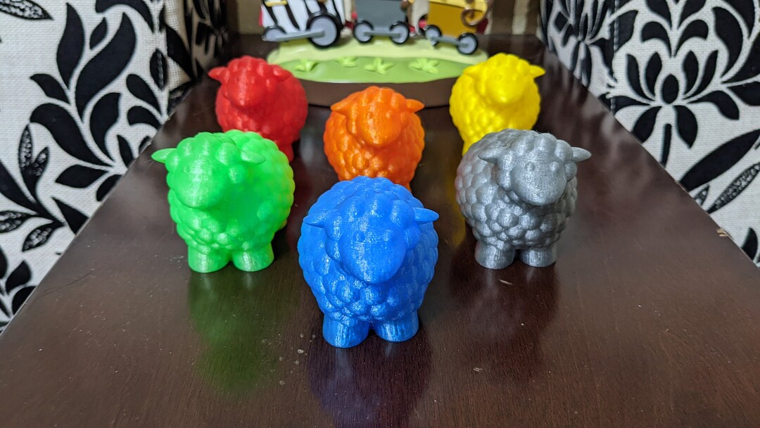 6 Big Toy Sheep in Customizable Colors - Etsy