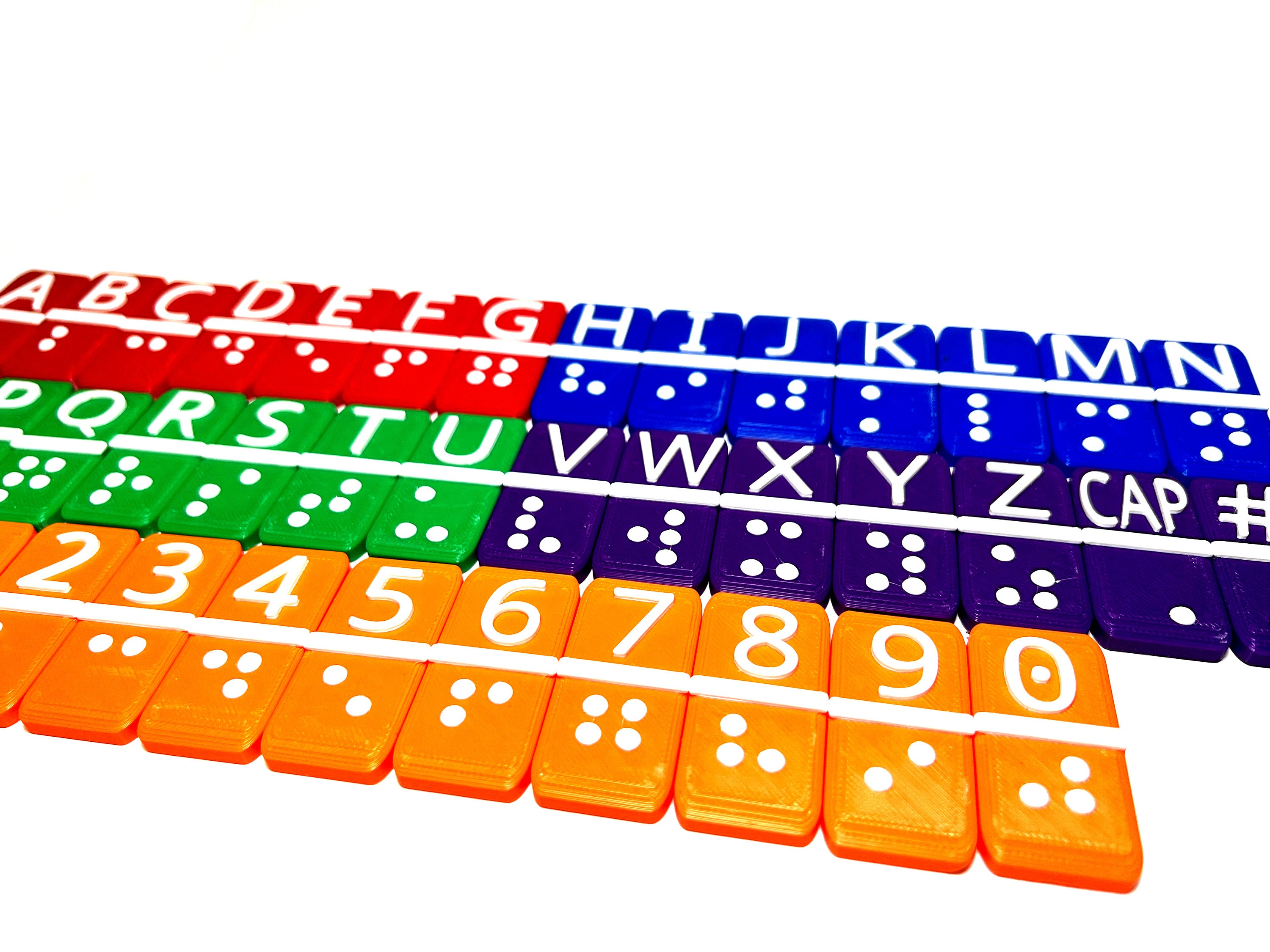 Small Braille Alphabet and Number Tiles - Etsy