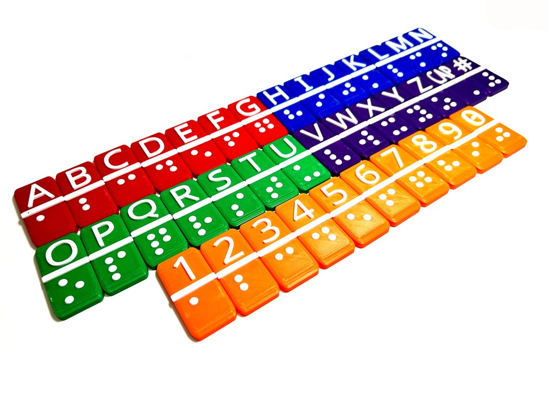 Small Braille Alphabet and Number Tiles - Etsy