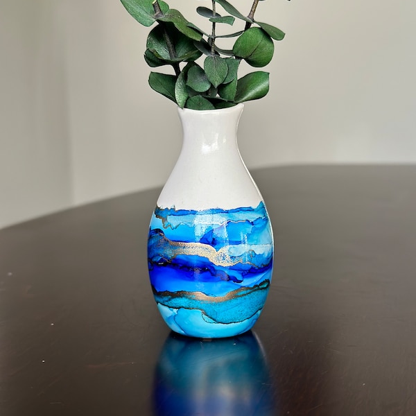 Alcohol Ink Vase - Etsy